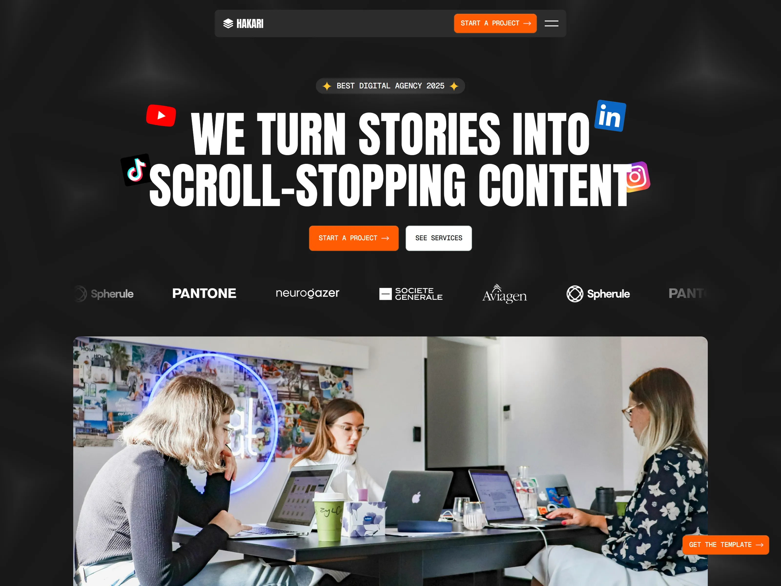 Hikari - Content Marketing Agency Template - Framplates | Framer Templates