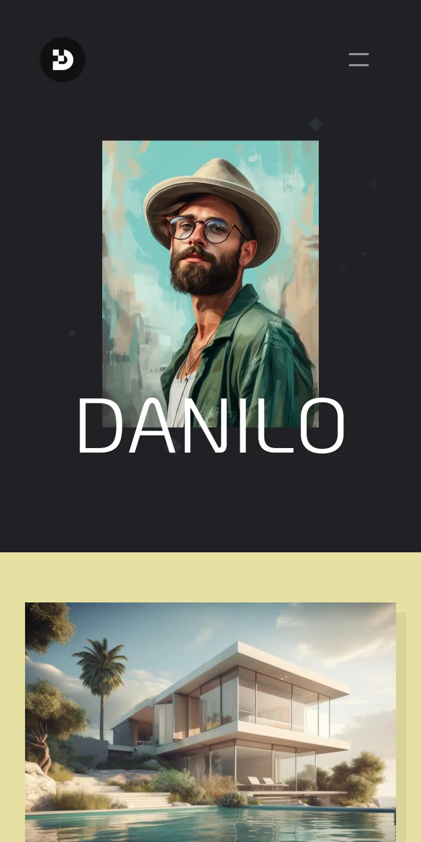 Danilo - Personal Portfolio Template - Framplates | Framer Templates