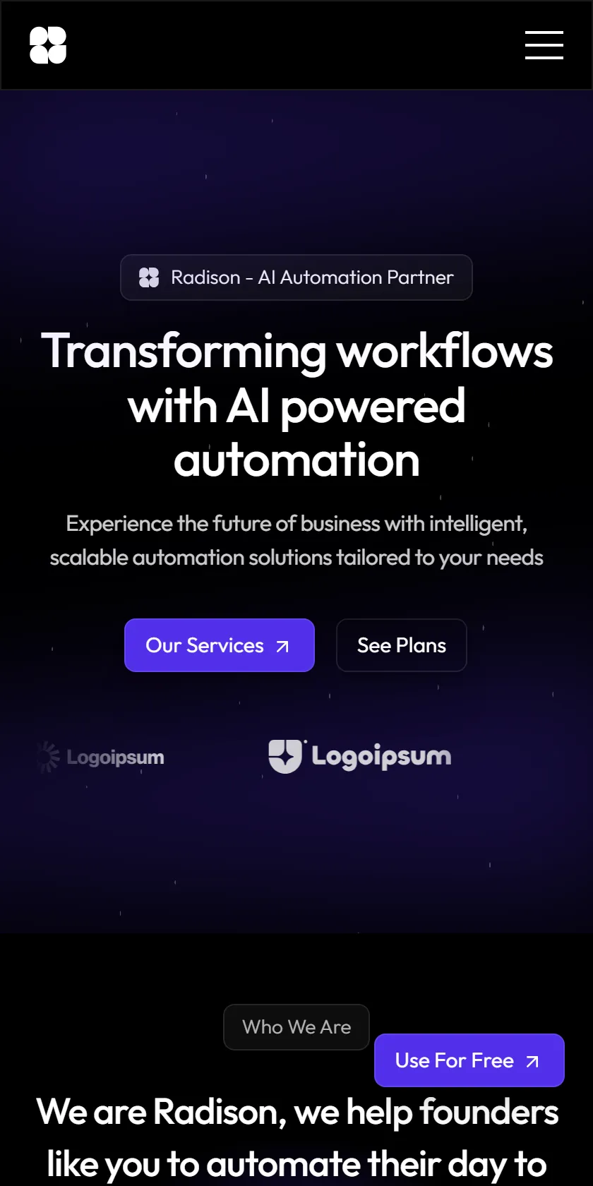 Radison - AI Agency Template - Framplates | Framer Templates